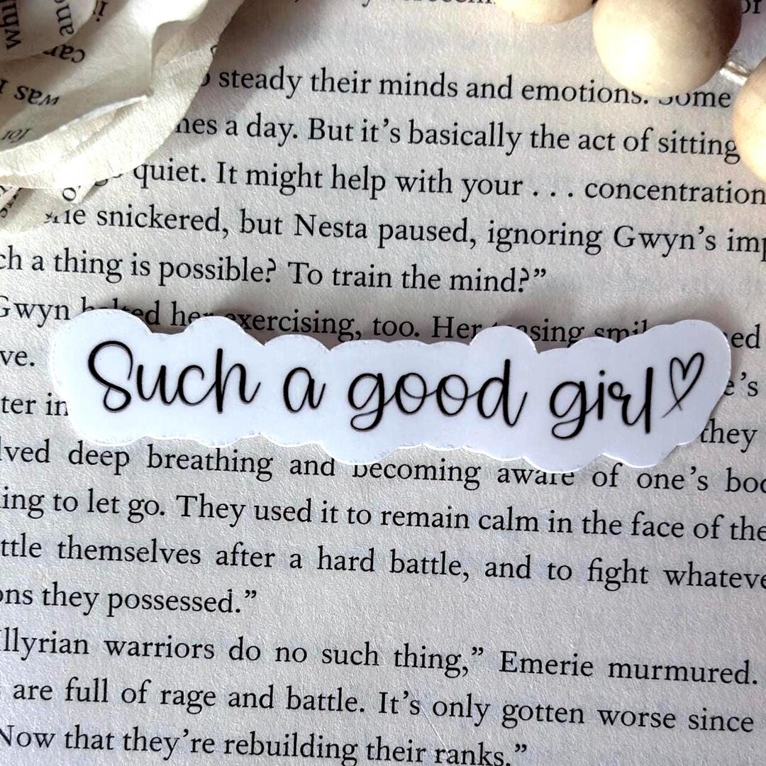 Dark Romance Sticker – Such a Good Girl Sticker – Waterproof Bookish ...