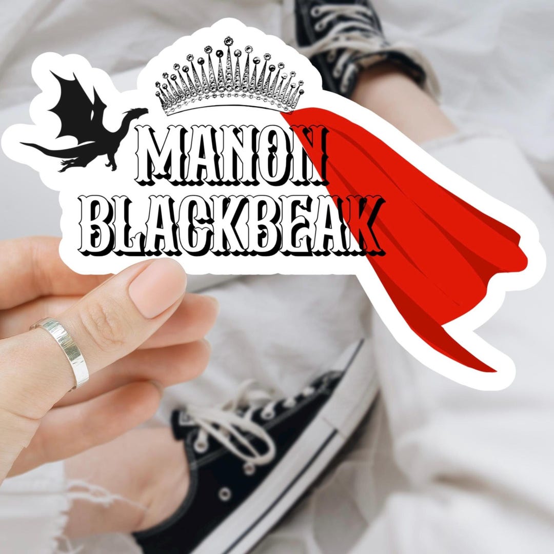 Throne of Glass Sticker – Manon Blackbeak Crown Quote – Officially ...