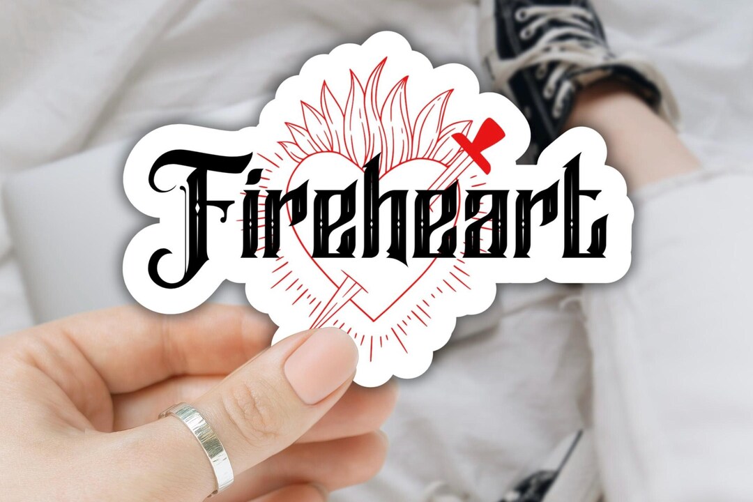 Fireheart Throne of Glass Book Sticker, TOG Sticker, Waterproof Sticker ...