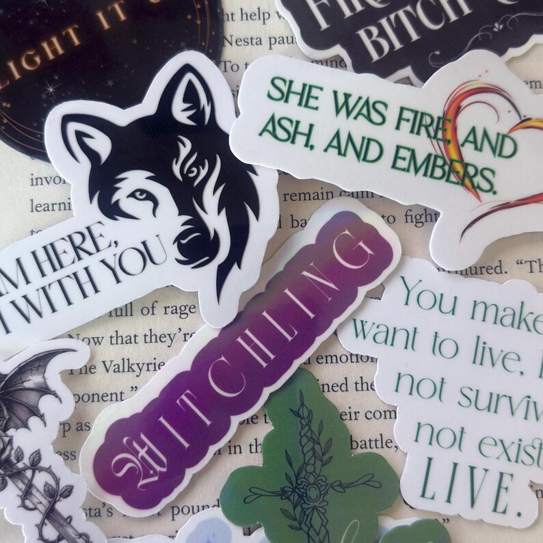 Throne of Glass Sticker Pack: Glossy, Glitter, Holographic SJM Merch - Etsy