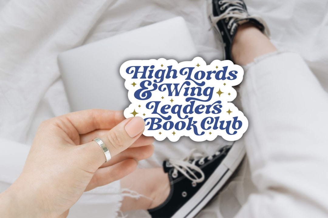 High Lords and Wing Leaders Book Club Sticker, Book Merch, Fantasy Book ...