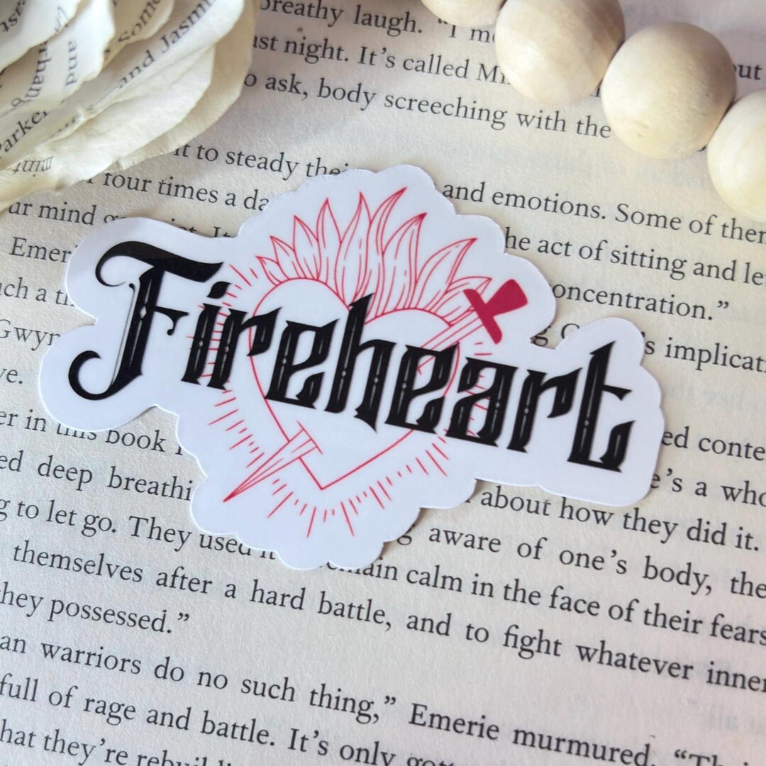 Fireheart Throne of Glass Sticker: Waterproof Book Lover Gift - Etsy