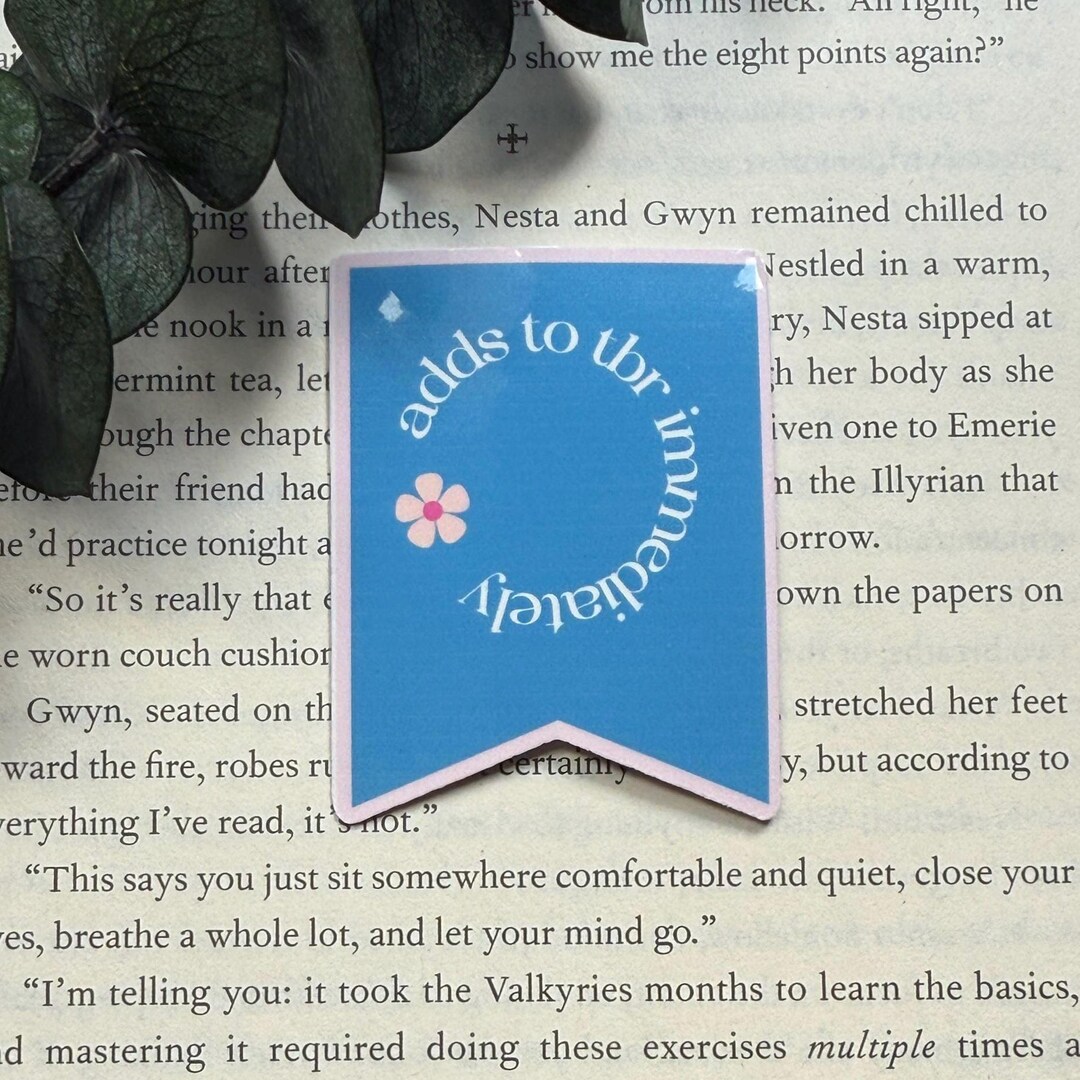 Adds to TBR Immediately Sticker - Funny Bookworm Gift - Etsy