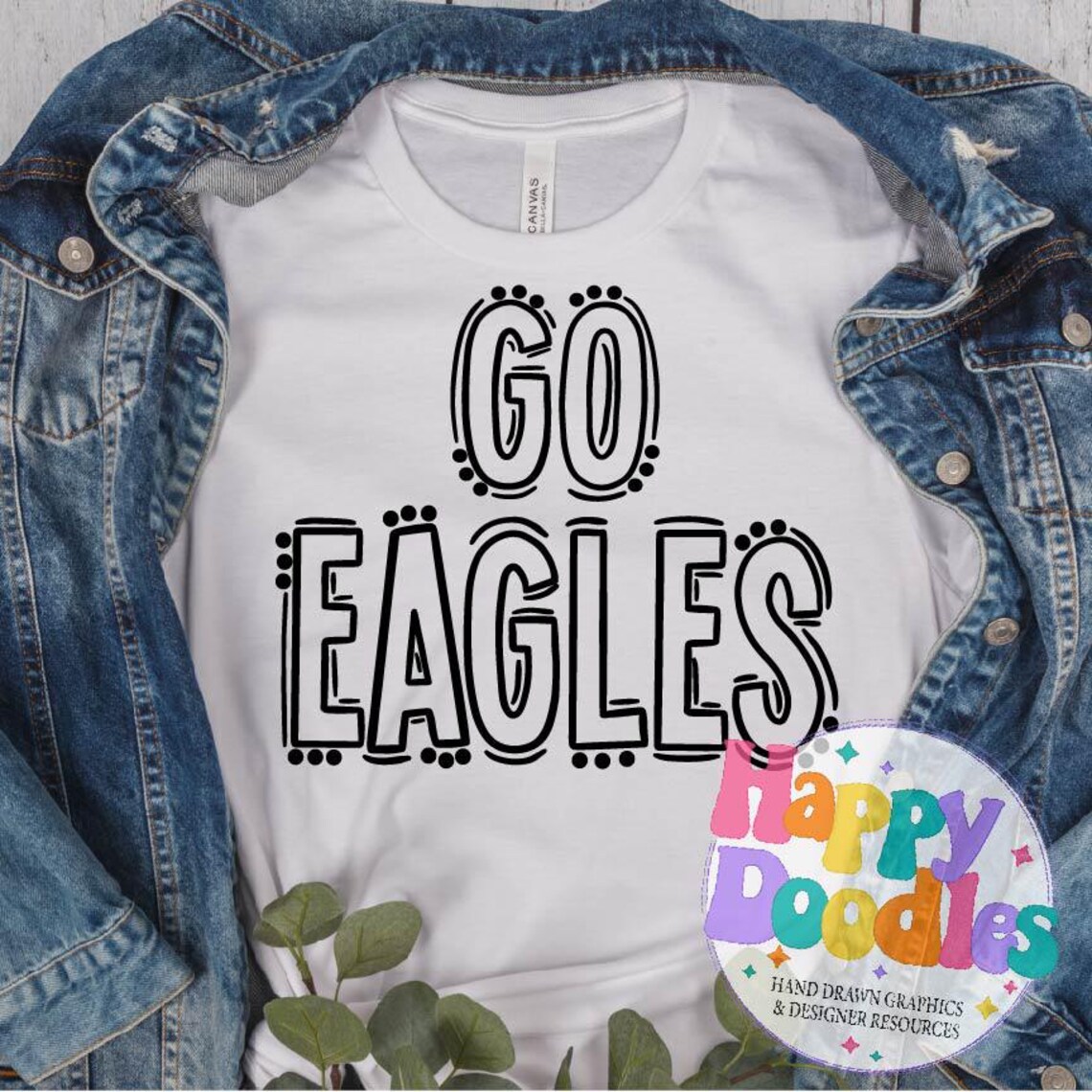 Go Team Doodle Font Team Name Bundle, Includes 66 Team Names, Font With ...