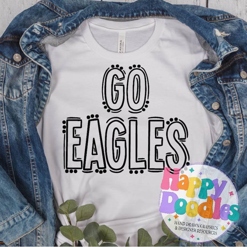 Go Team Doodle Font Team Name Bundle, Includes 66 Team Names, Font With ...