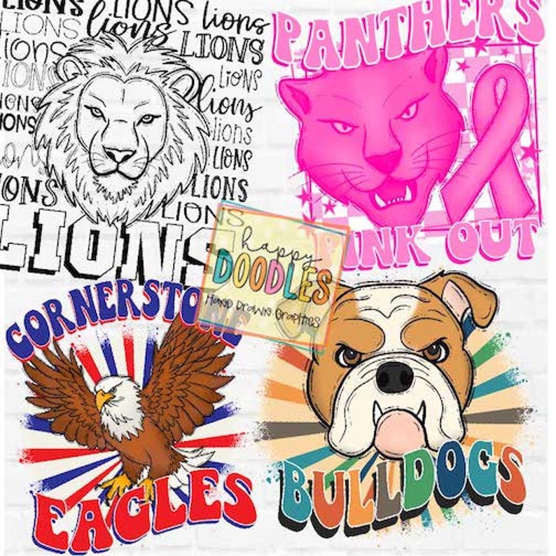 Mascot Buy It All Bundle, Preppy Mascots Clip Art, Mascots Ready to ...