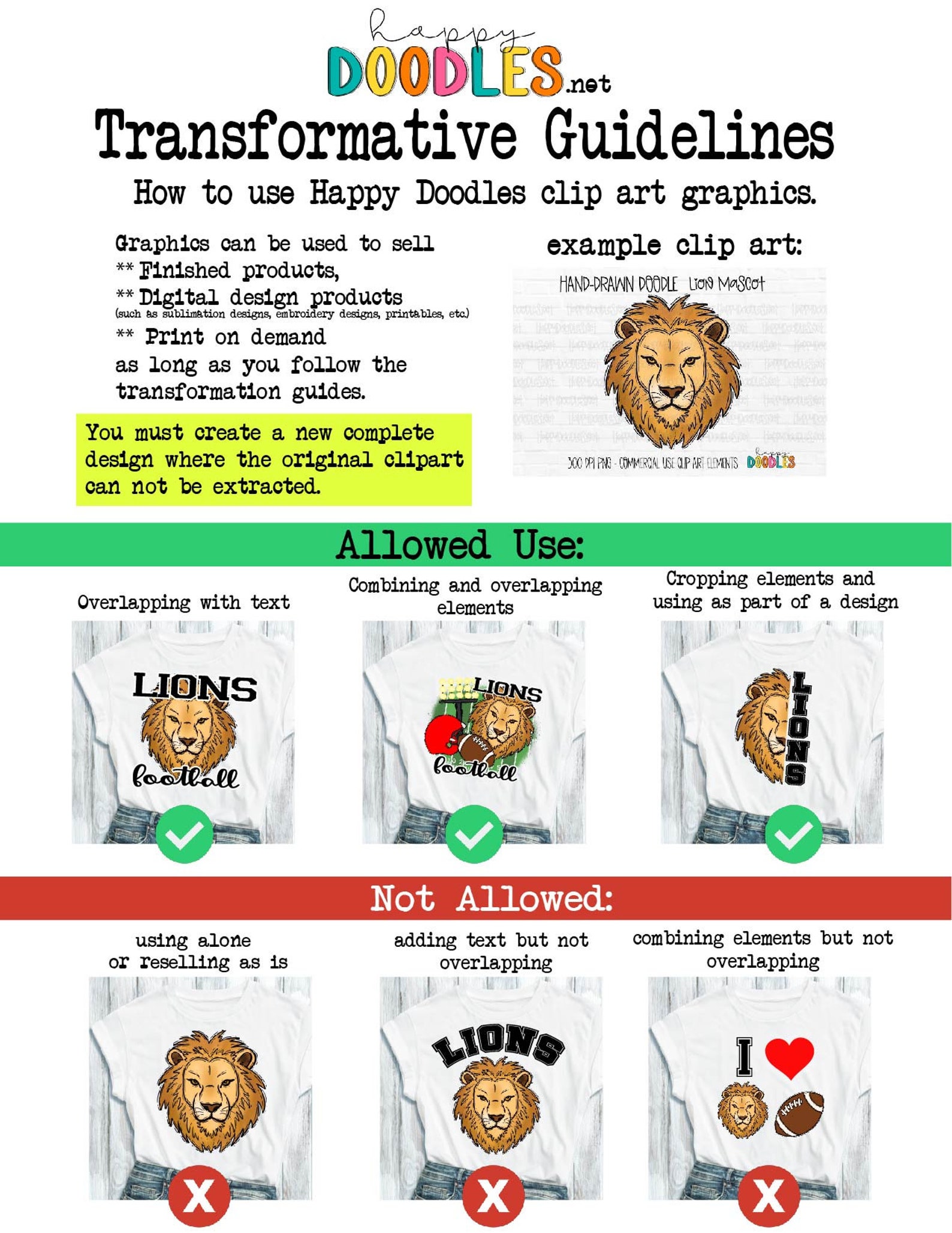 Lion School Mascot - Doodle Clipart PNG Digital Design - Lion Hand ...