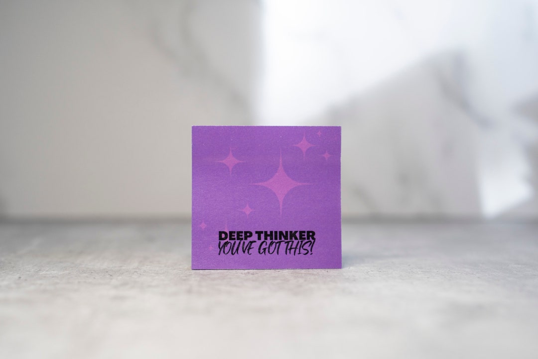 Deep Thinker You've Got This - Sticky Note Pad / Post-it - Etsy