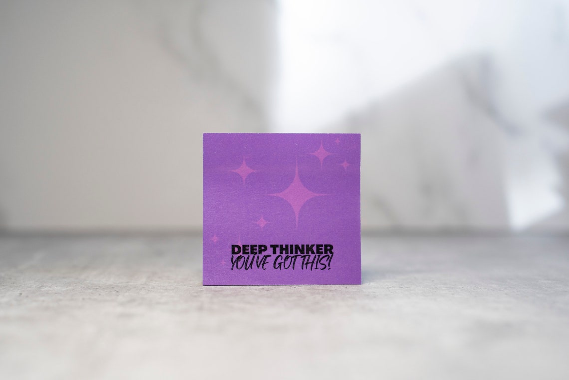 Deep Thinker You've Got This - Sticky Note Pad / Post-it - Etsy