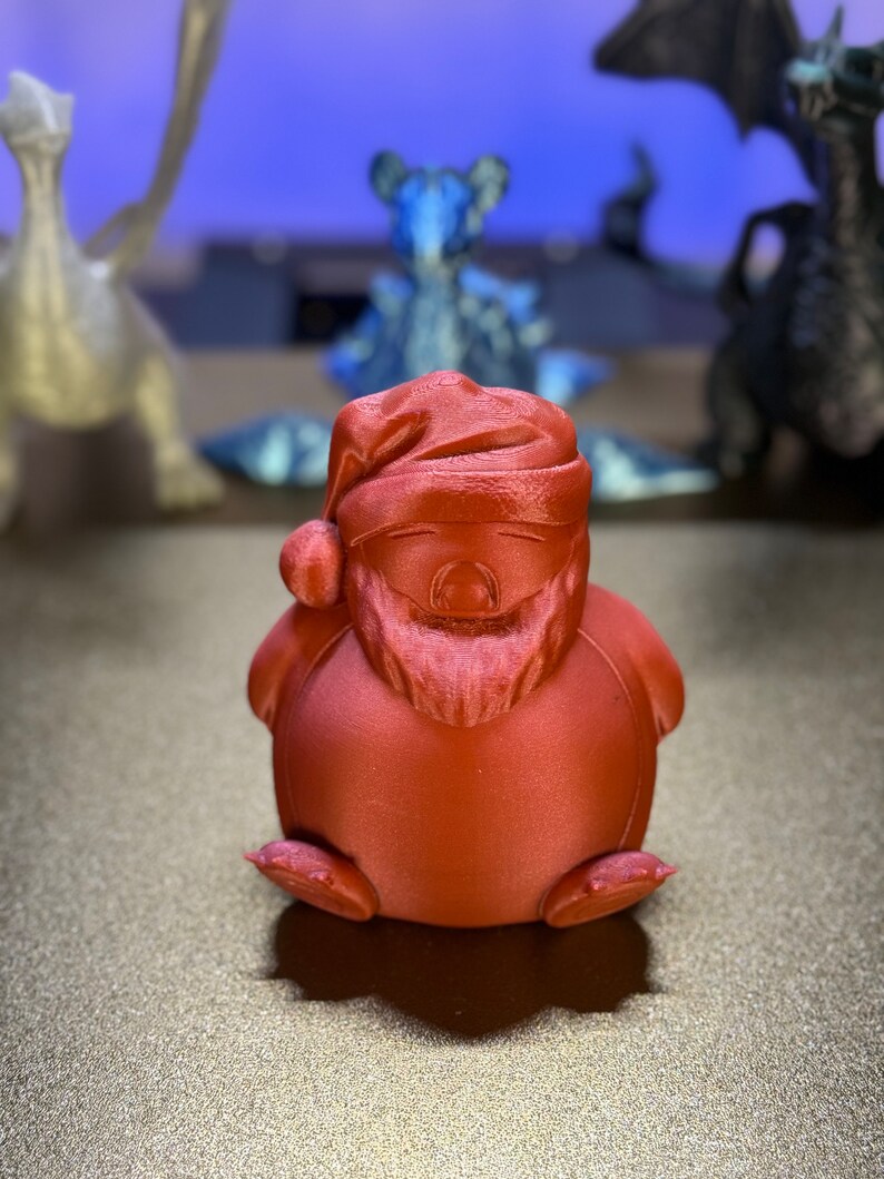 Snorlax Santa 3D Pokémon Print Figure Christmas Display - Etsy