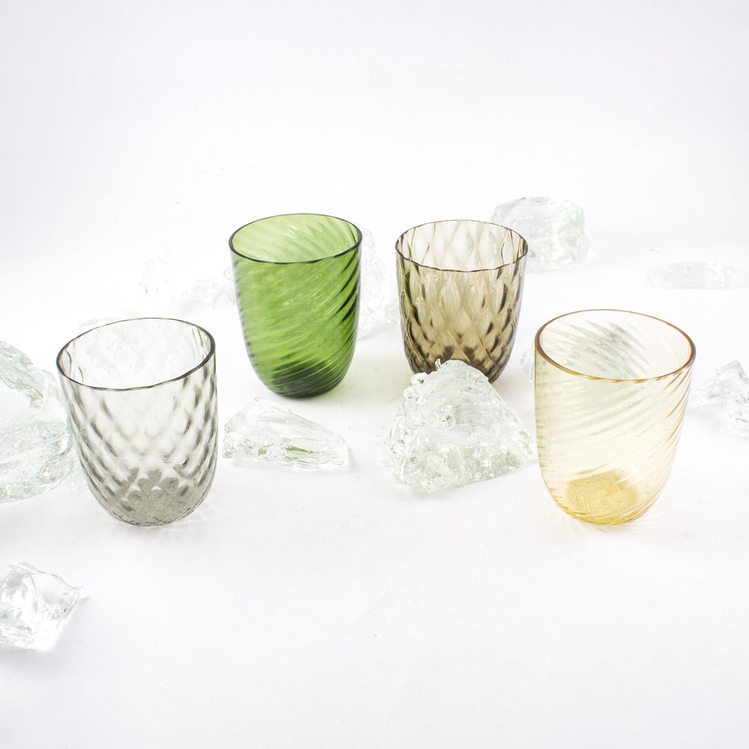 Set of 4 Goti De Fornase Glasses Handmade With Murano Glass With ...