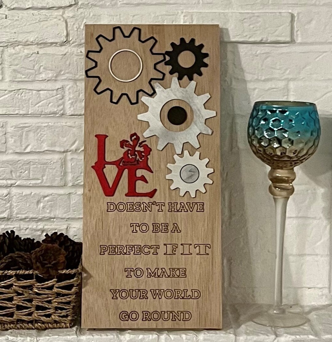 Love Doesn't Have to Be a Perfect Fit Sign - Etsy