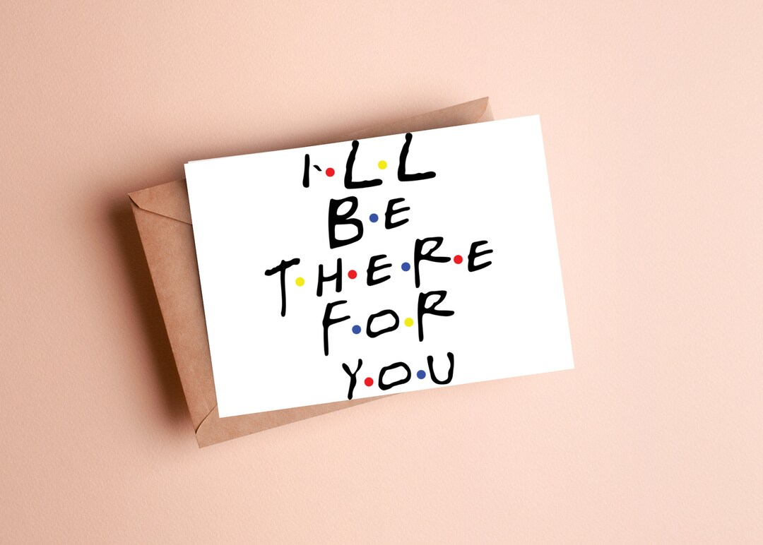 Printable FRIENDS Greeting Card, Instant Download, 7x5 Digital Download ...