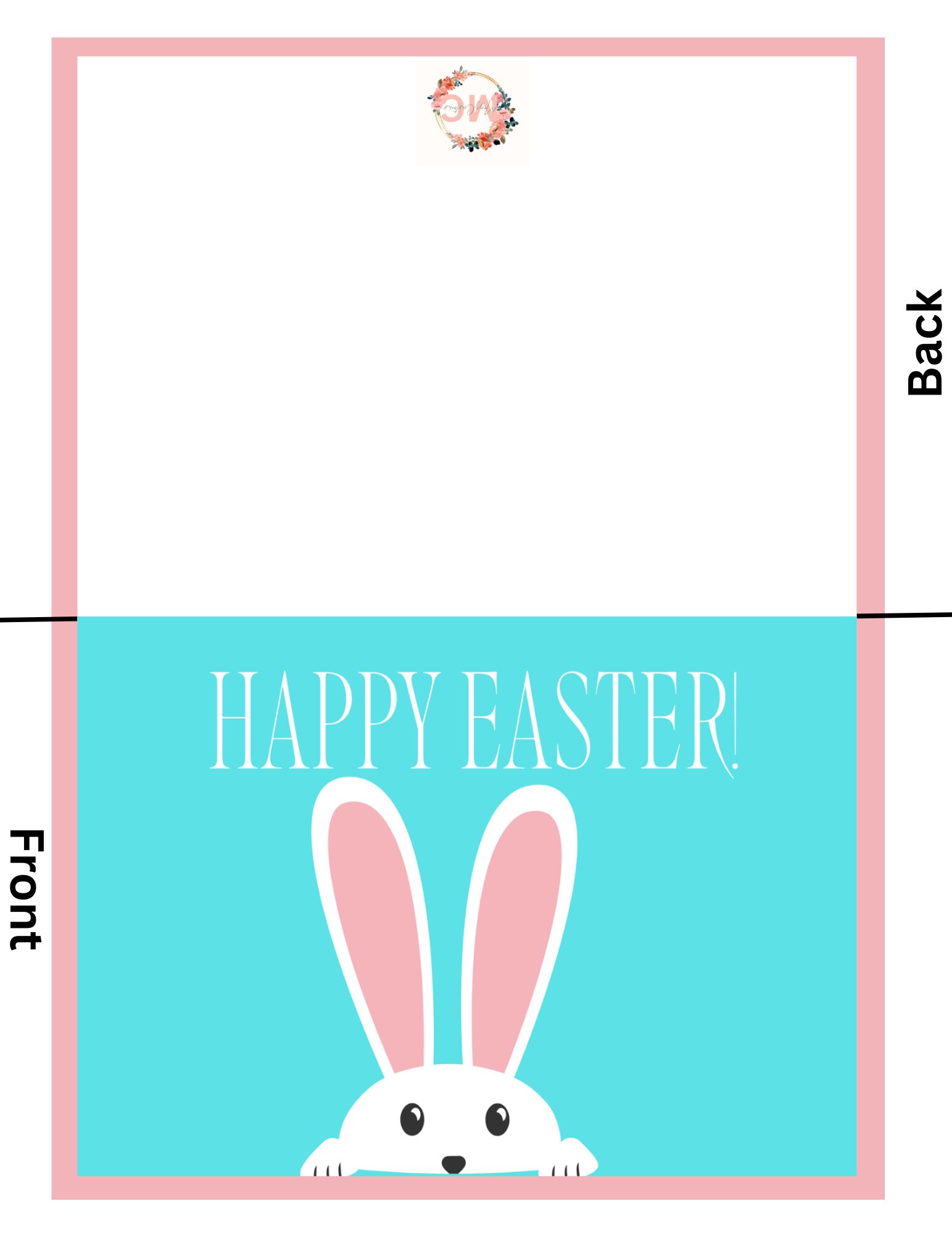 Printable Easter Greeting Card, Instant Download, 7x5 Digital Download ...