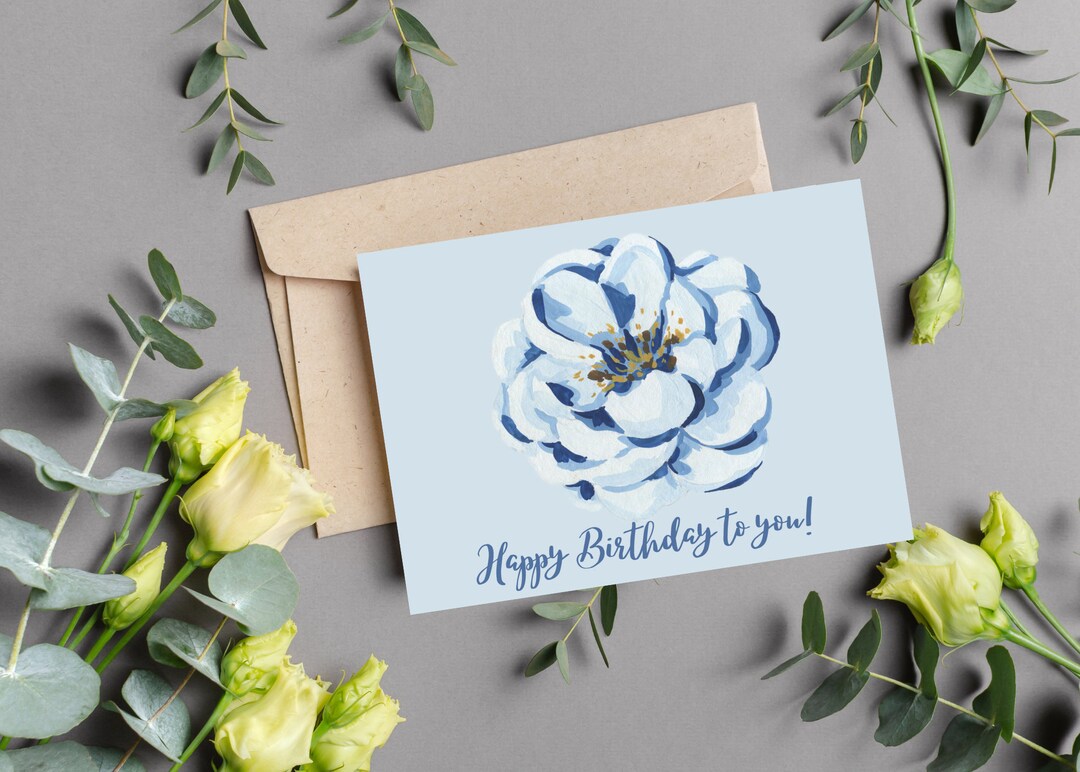 Printable Birthday Card, Instant Download, 7x5 Digital Download ...