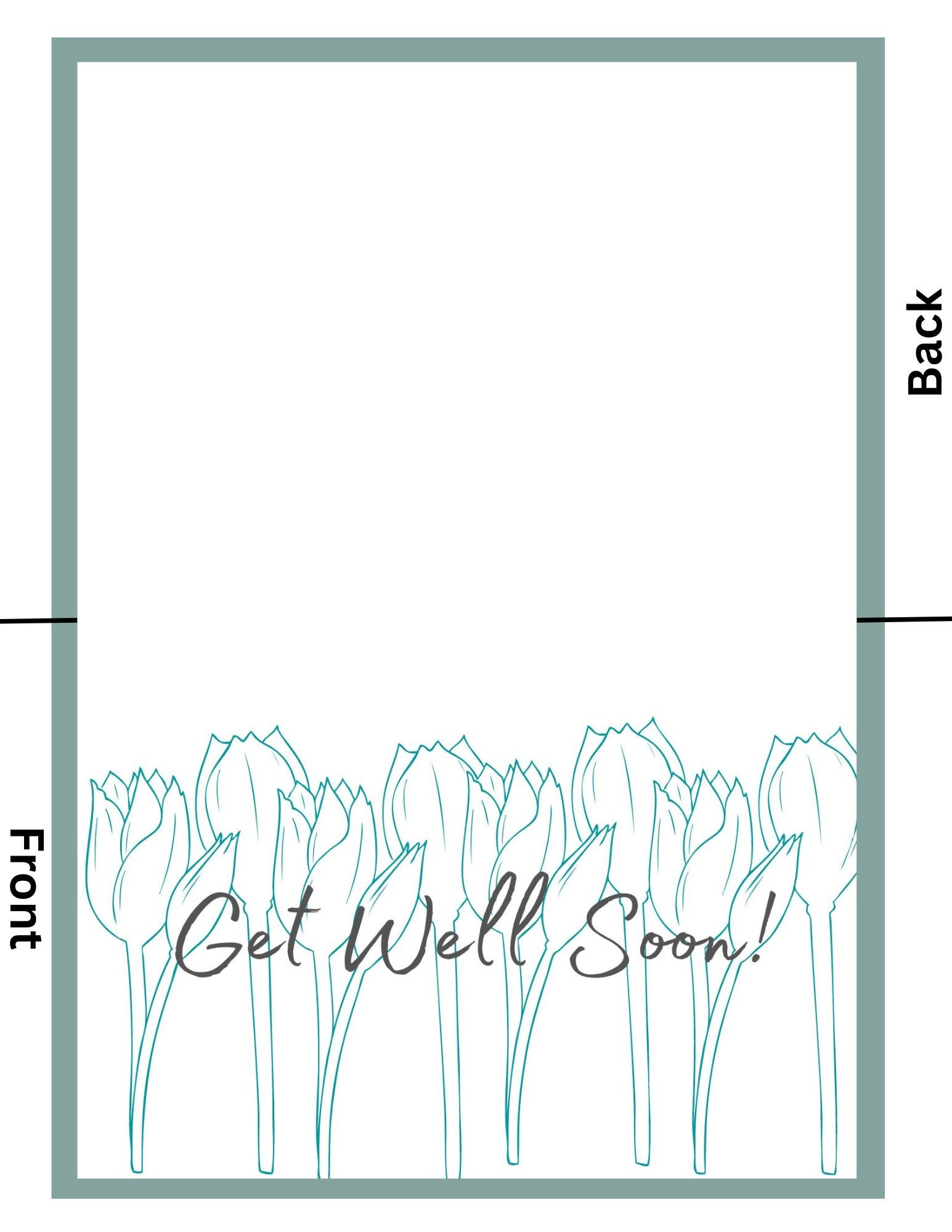 Printable Get Well Soon! Instant Download, 7x5 Digital Download ...