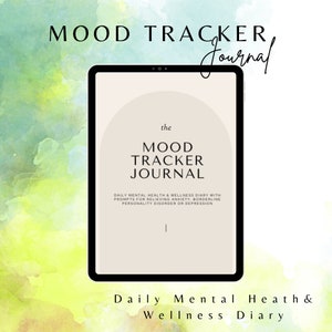 Digital Mood Tracker Journal Daily Mental Health & Wellness Tracker - Etsy