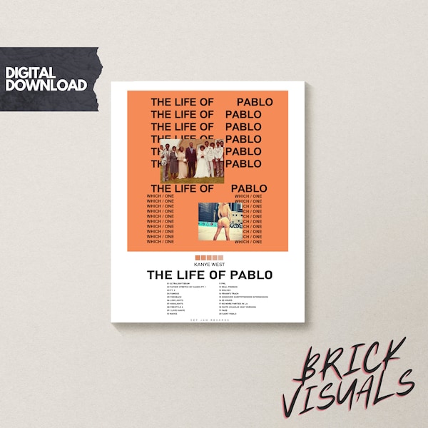 Life of Pablo Art - Etsy