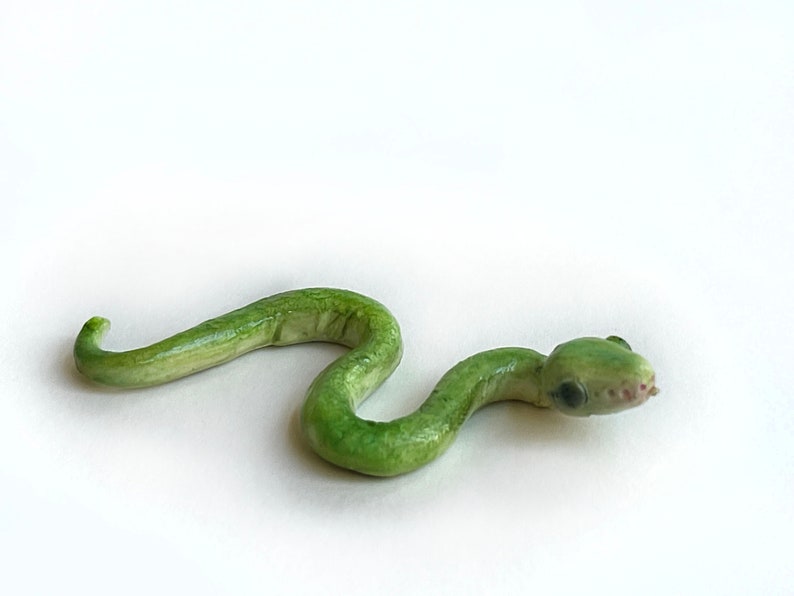 Mini Polymer Clay Snake (handmade) - Etsy