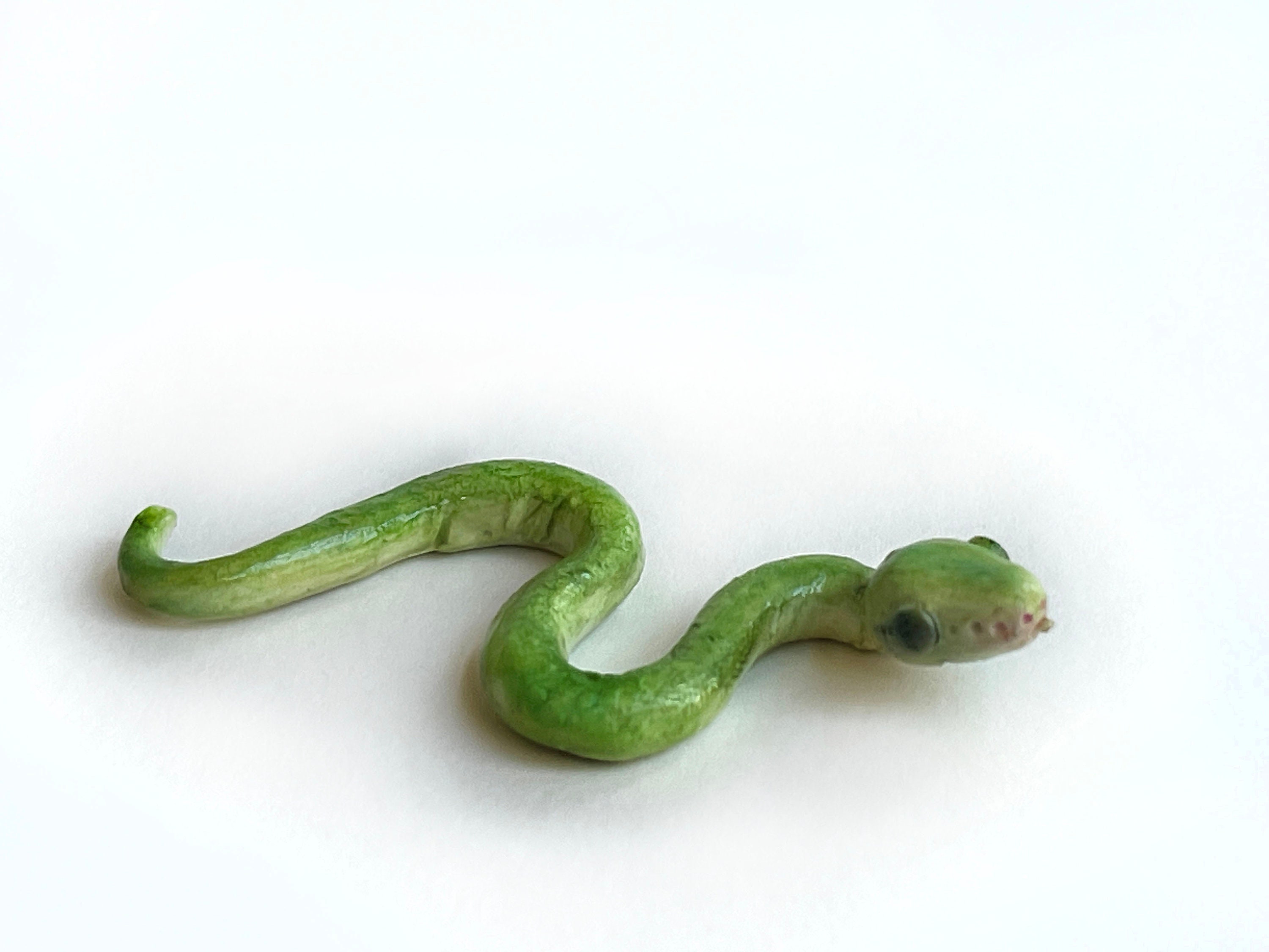 Mini Polymer Clay Snake (handmade) - Etsy