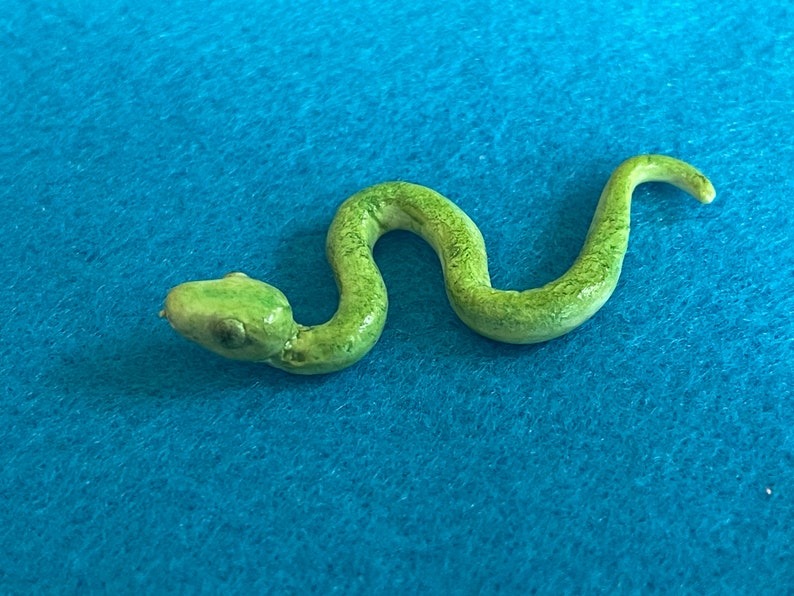 Mini Polymer Clay Snake (handmade) - Etsy