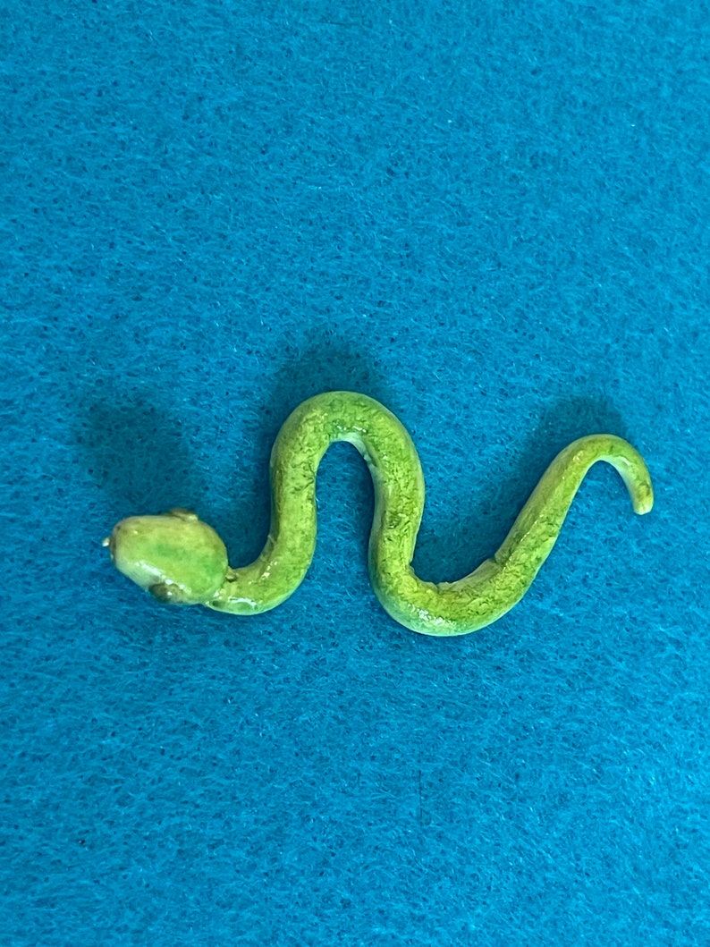 Mini Polymer Clay Snake (handmade) - Etsy