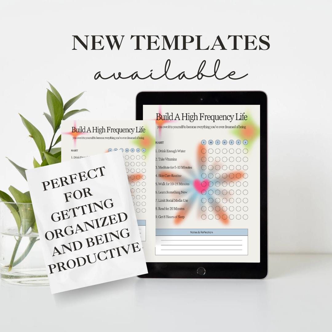 Printable Habit Tracker Checklist | Digital Download Habit Planner ...