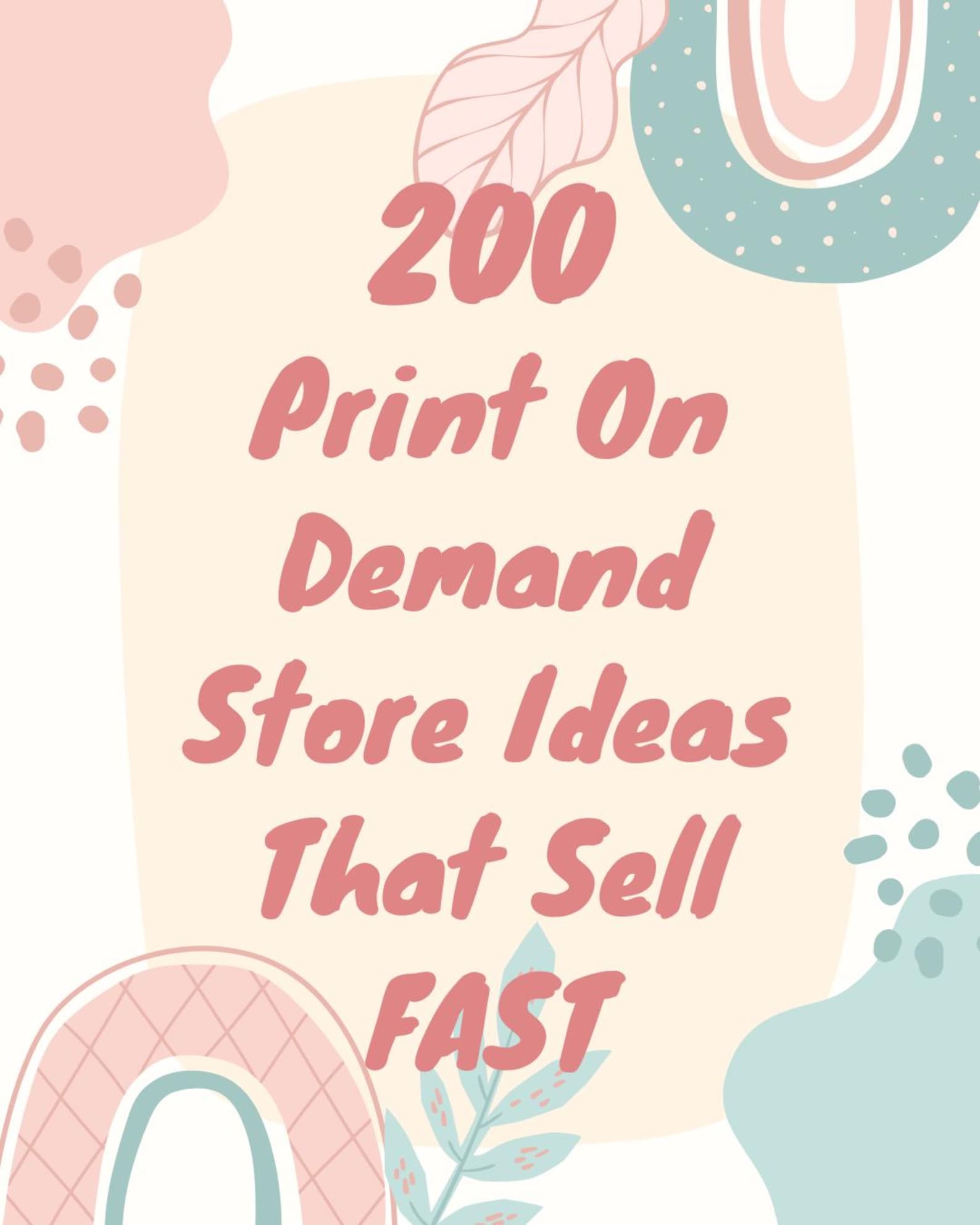 200 Print-on-demand Store Ideas | Etsy Digital Download | POD Business ...