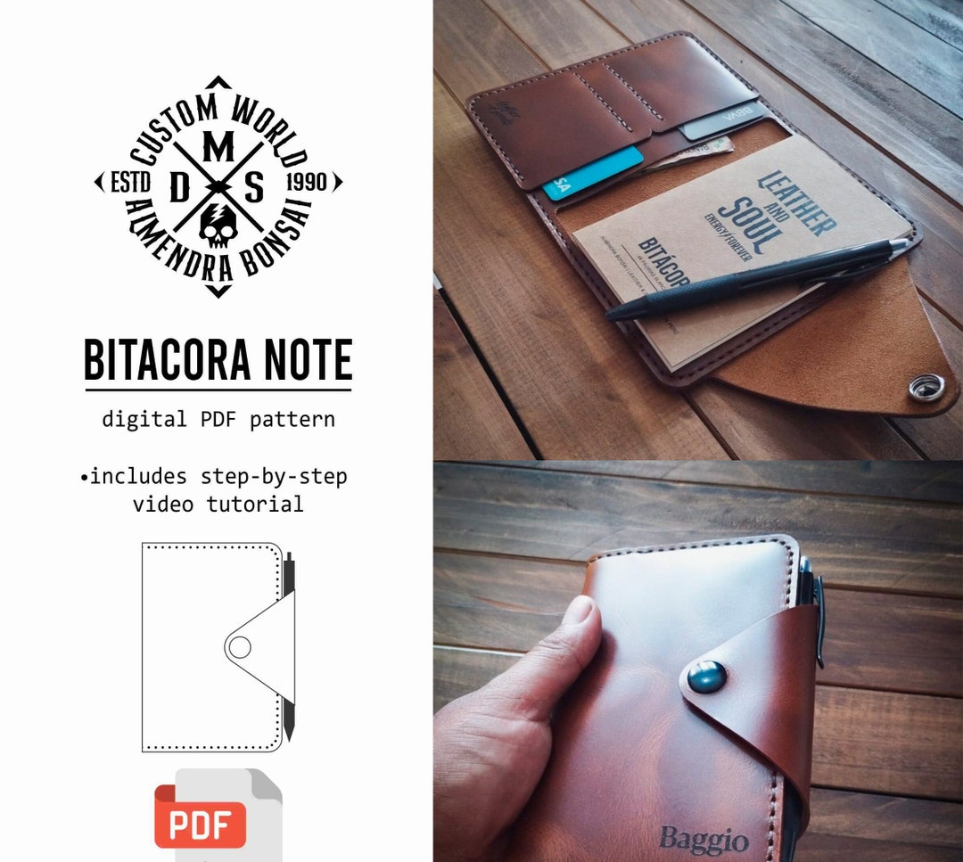Field Notes Cover Leather Pattern PDF - Field Notes Case Digital ...