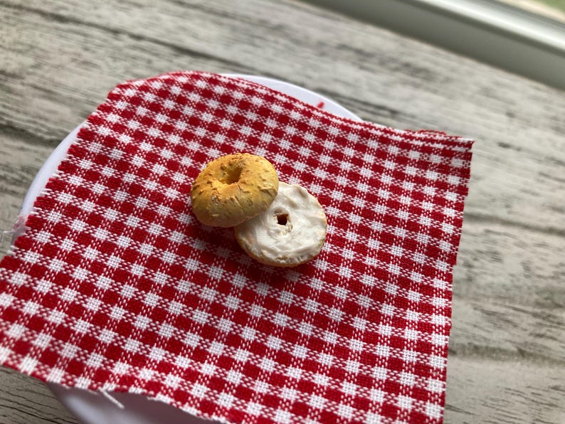 Miniature Cheese Bagel - Etsy