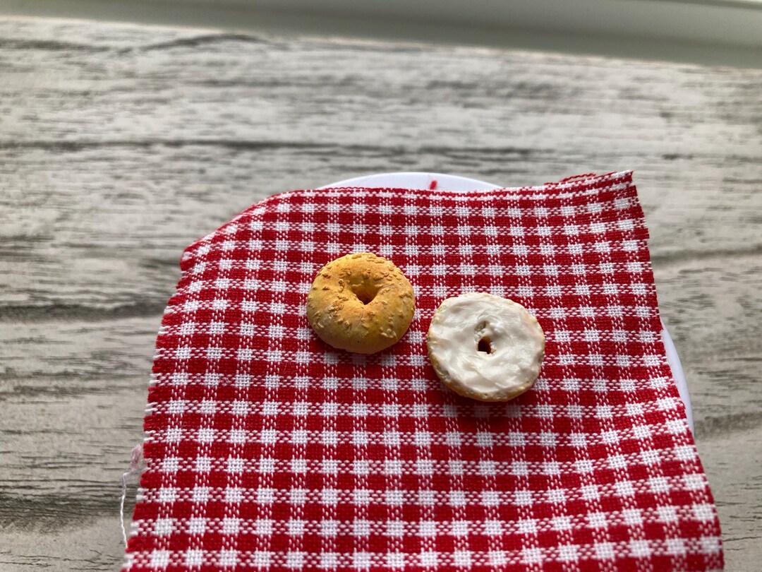 Miniature Cheese Bagel - Etsy