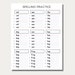 Spelling & Handwriting Practice Sheet With Guidelines (printable PDF ...