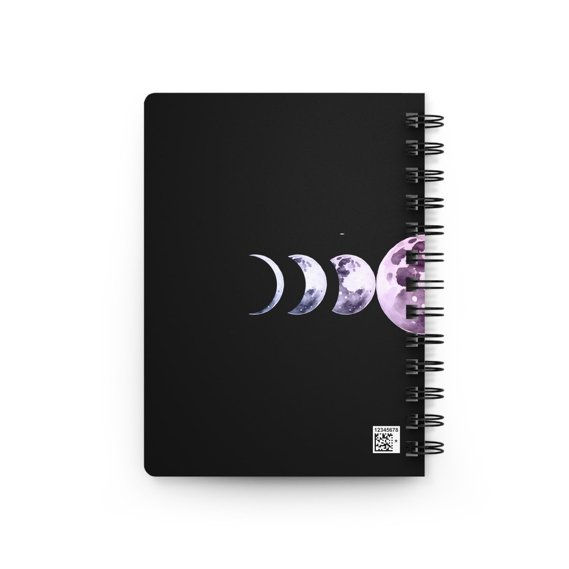 Moon Phase Spiral Notebook, Celestial Journal, Moon Phases Notepad, Manifesting Grimoire, Lunar ...