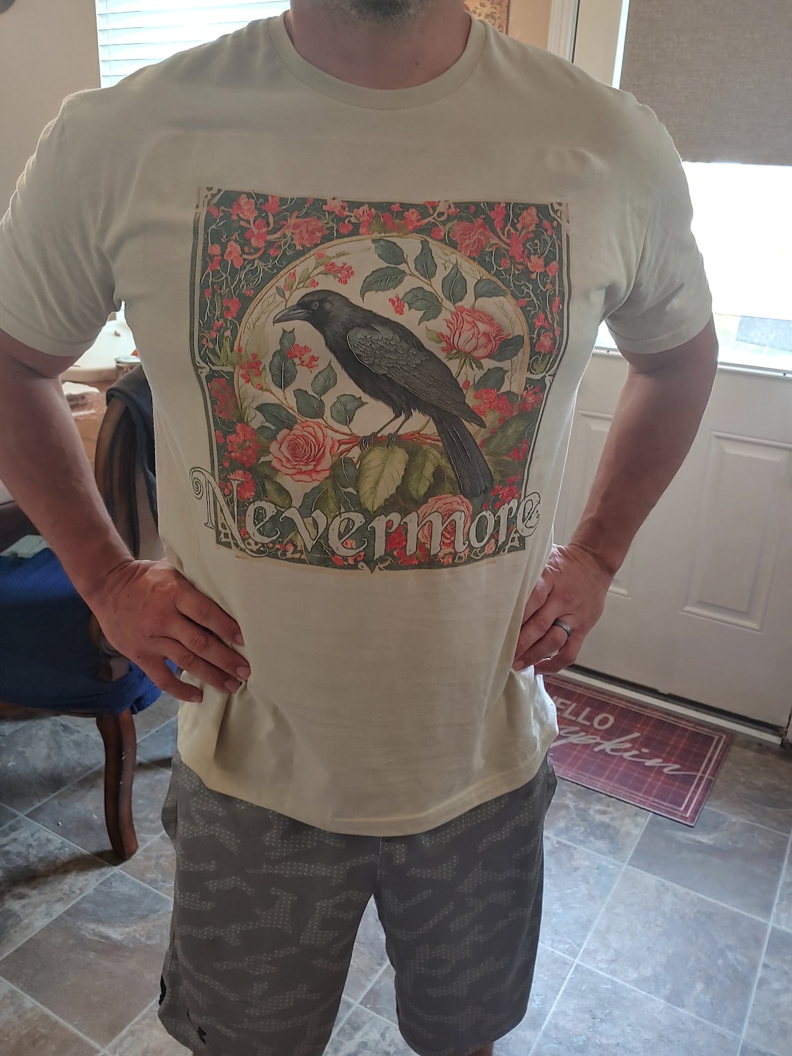 Nevermore Raven Graphic Tshirt, Edgar Allan Poe Shirt, Gothic Tee ...