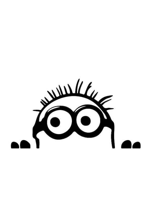 Minion Outline Minion Outline Svg | Inspire Uplift