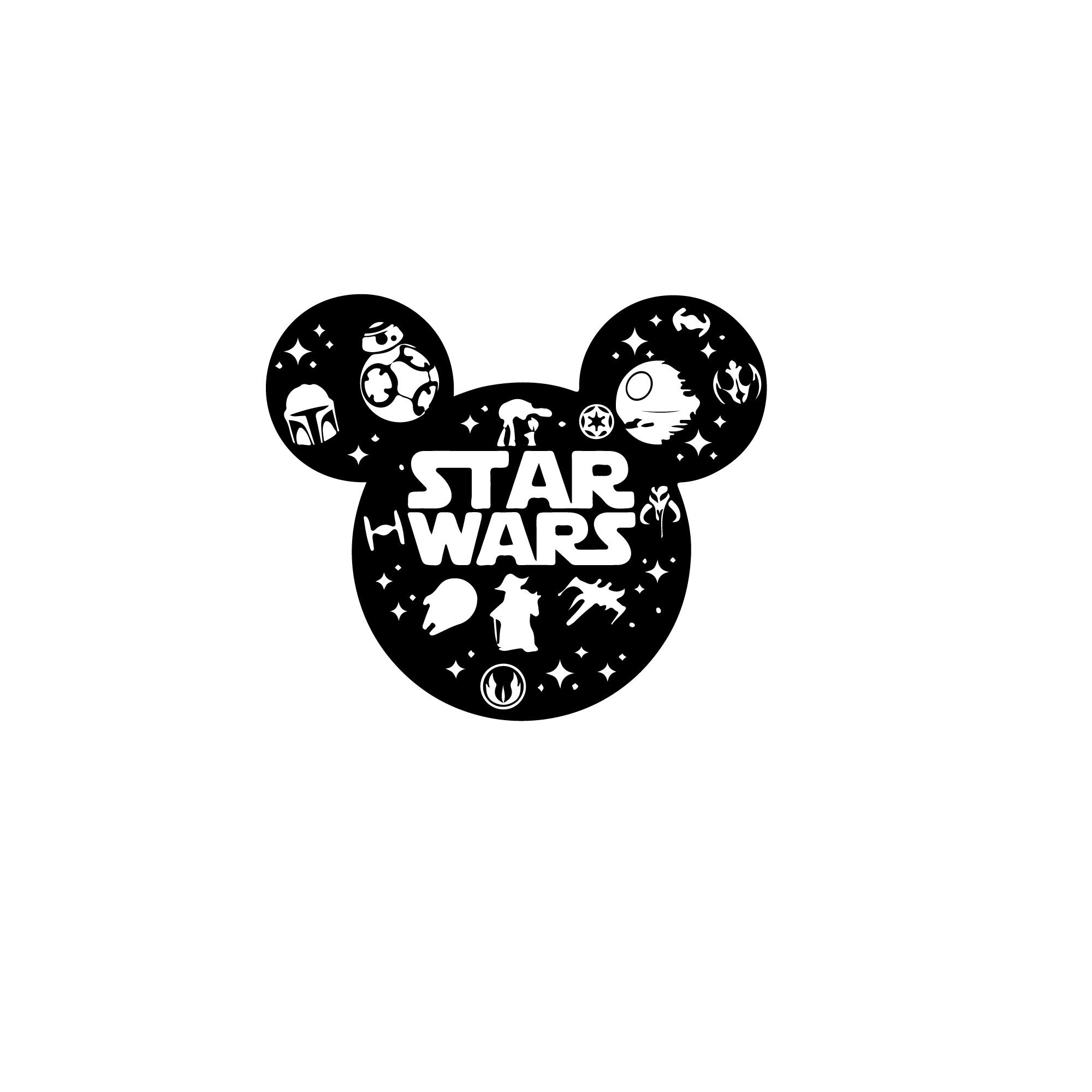 Star Wars Svg, Starwars Characters, Mickey Head, SVG, Digital Download ...