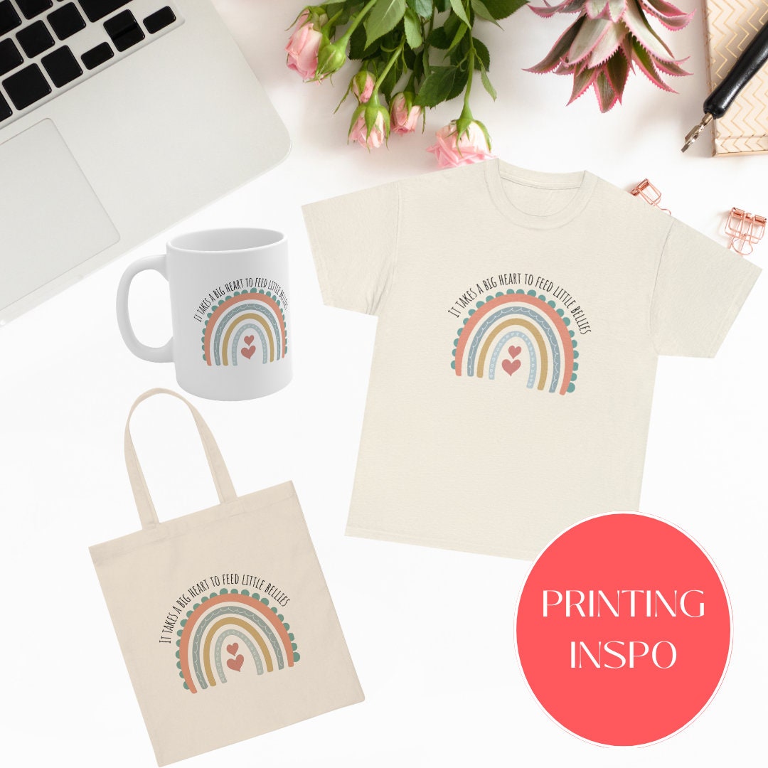 Digital Download - It Takes a Big Heart to Feed Little Bellies Rainbow ...