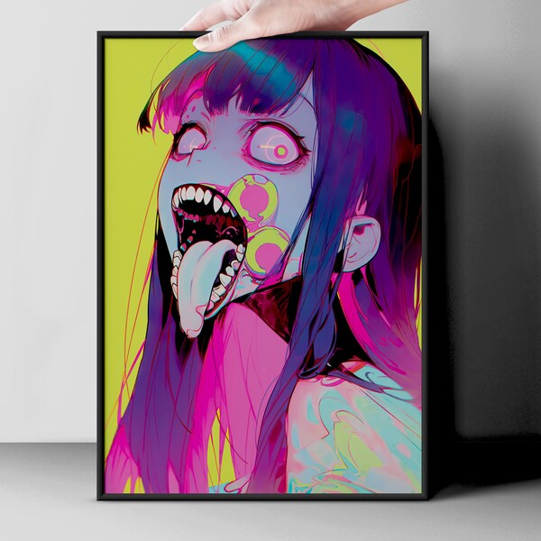 Creepy Anime Girl Etsy