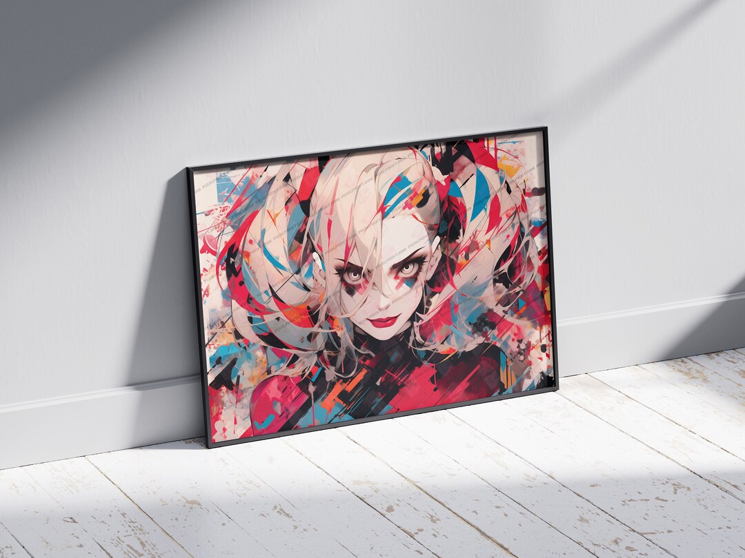 Colorful Chaos Fine Art Print Dynamic Comic Book Character Wall Art ...