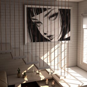 Goth Girl Manga Fine Art Print Dark Noir Anime Wall Art, Chic Gothic ...