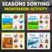 Four Seasons Montessori Sorting Activity | REAL IMAGES | Learning ...