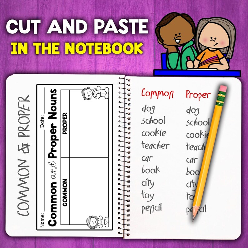 Common and Proper Nouns Sorting Activity | Nouns Worksheet - Etsy