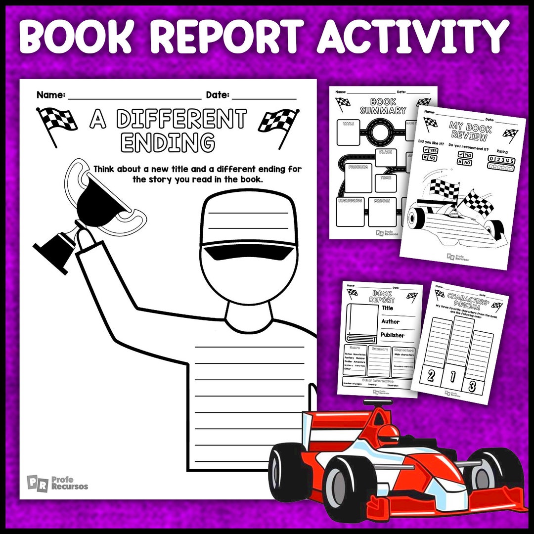 Book Report Activity | Book Report Worksheets | Book Report Printable ...