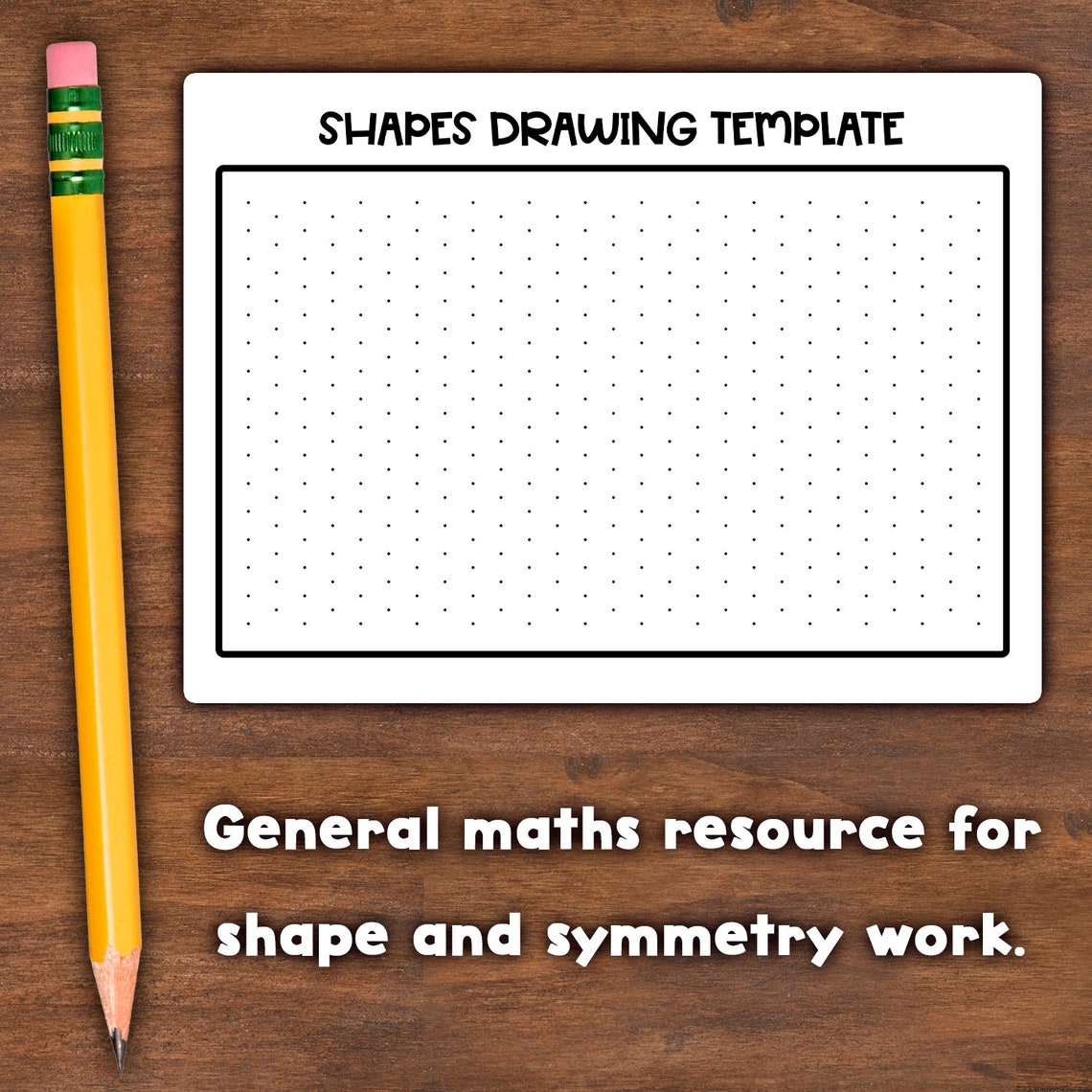 Shapes Drawing Mat / Template | 2D Shapes 3D Shapes Drawing | Isometric ...