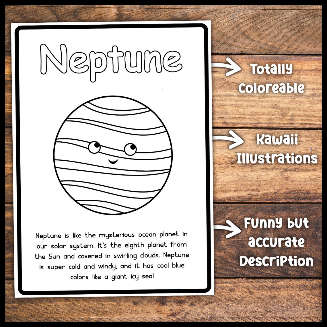 Solar System Planets Coloring Pages | Description and Facts About ...