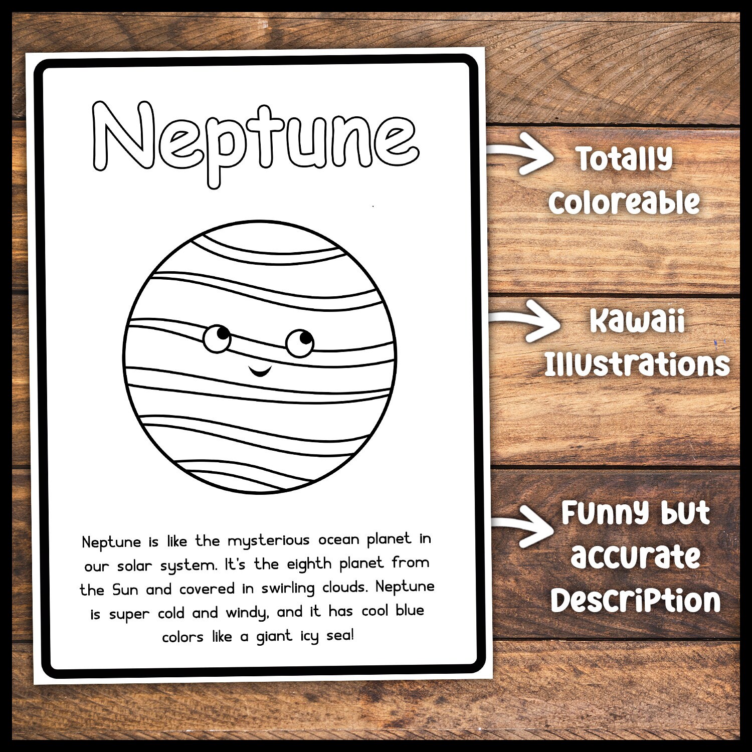 Solar System Planets Coloring Pages | Description and Facts About ...