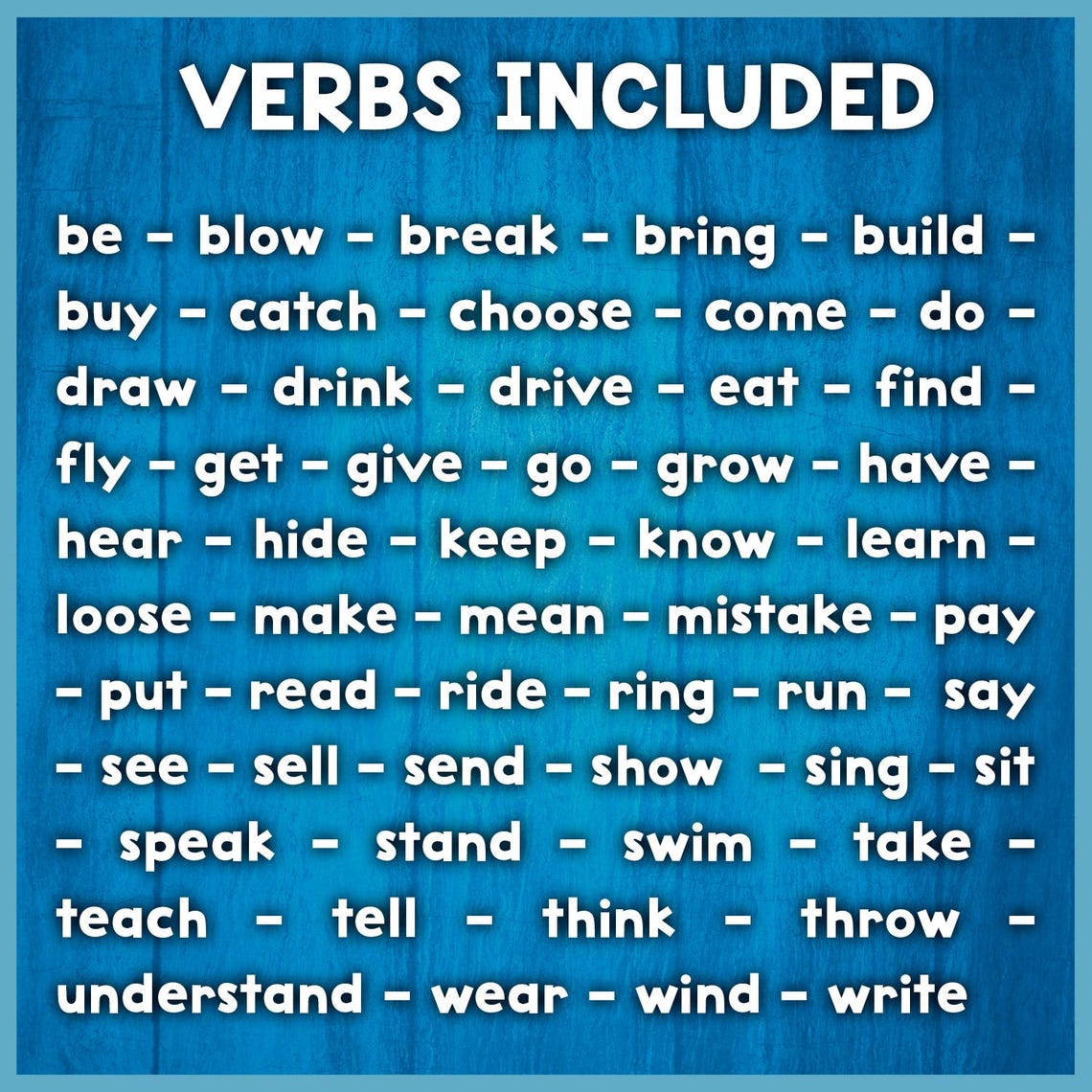 Irregular Verbs Cards SET 1 | Infinitive + Past Simple + Past ...