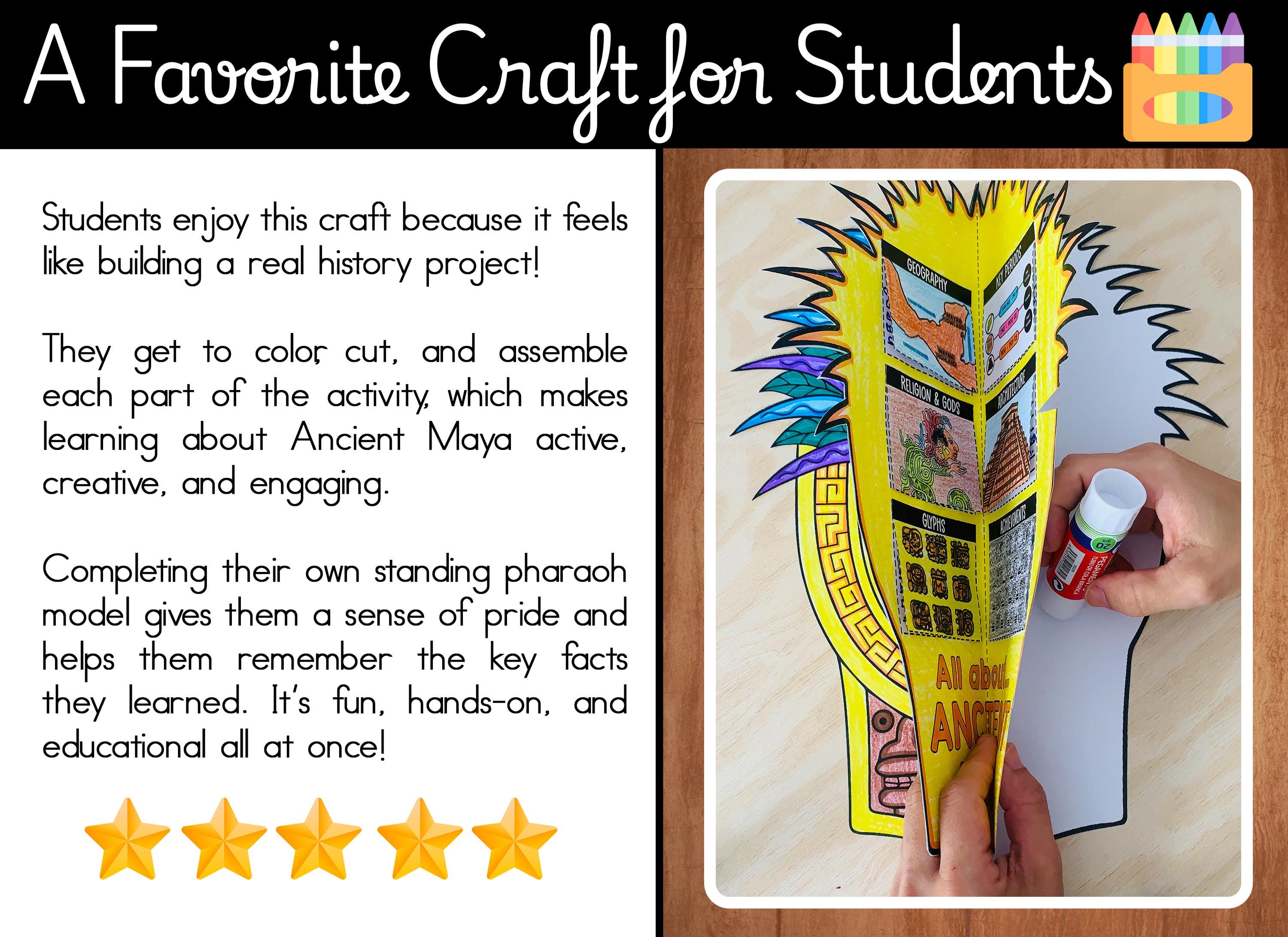Ancient Mayan Project Craft Activity | Mayan Mask 3D Craftivity ...
