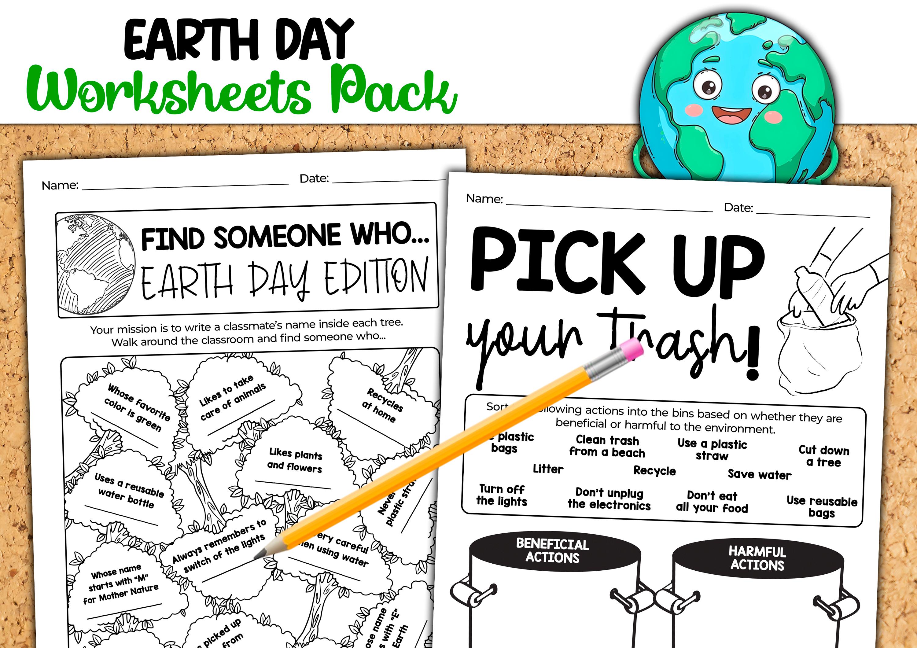 Earth Day Activity Worksheets FUN & CREATIVE | Earth Day Ecology and ...