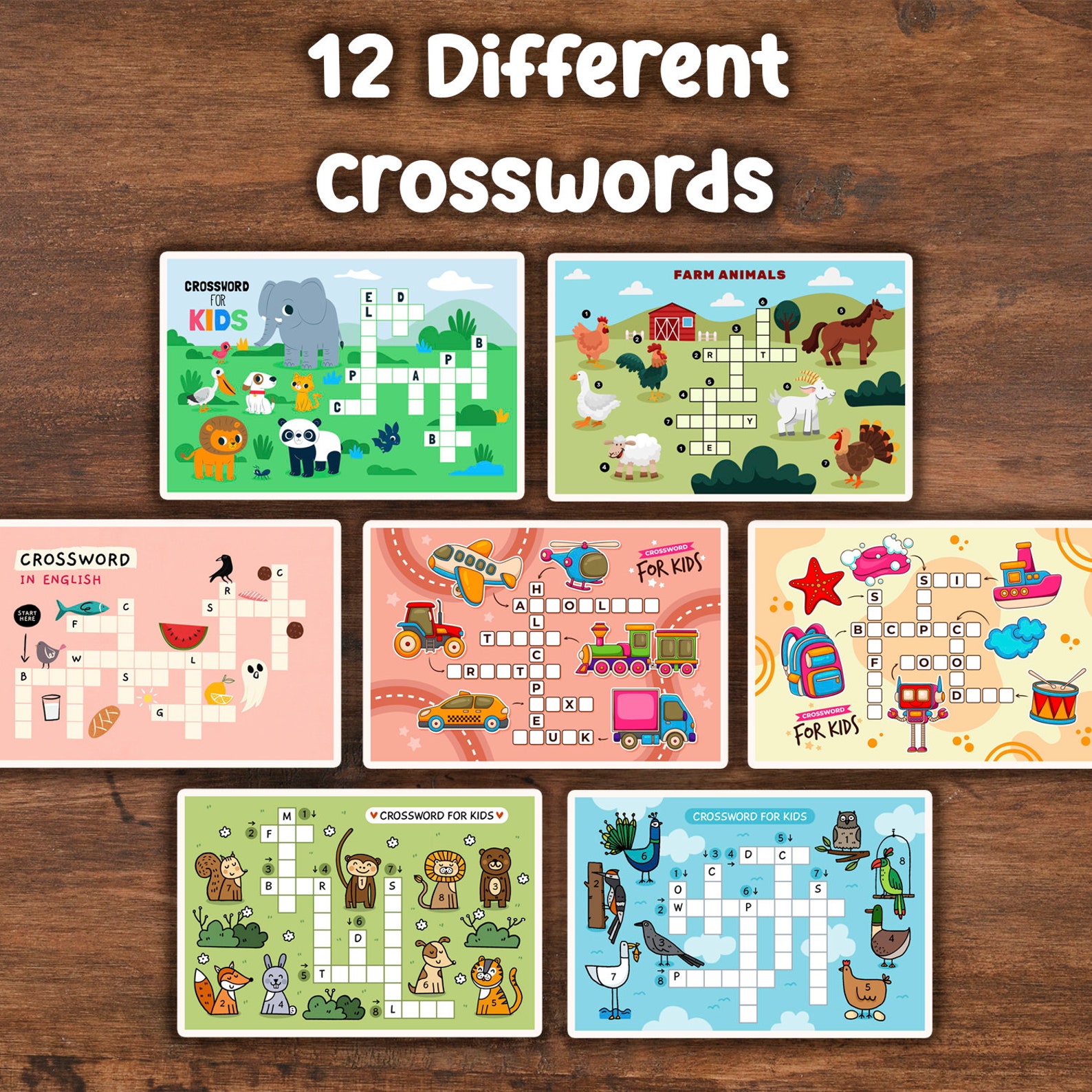 Crossword Puzzles for Kids | Homeschool Activities for Kids | Printable ...